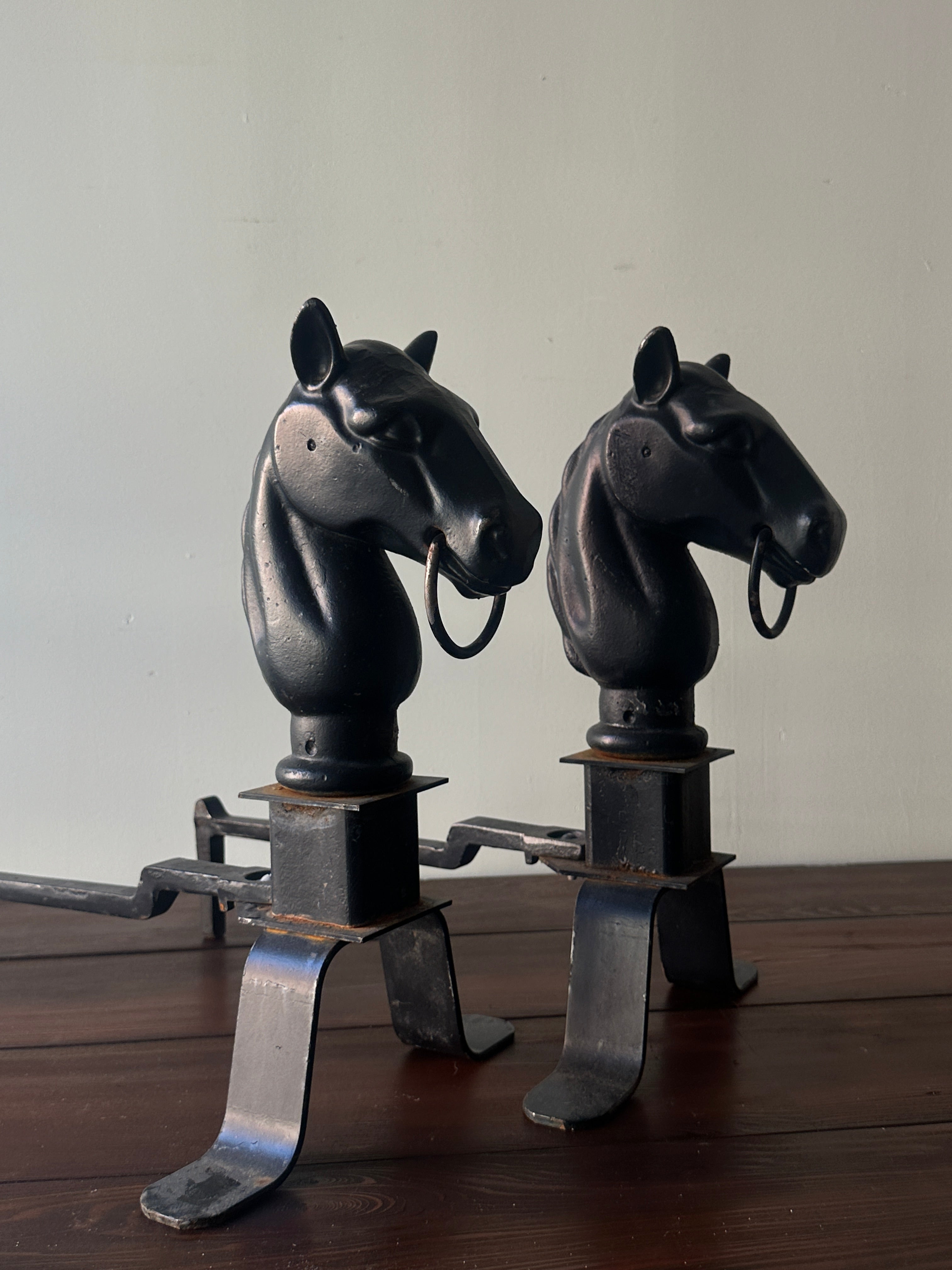 Horse head andirons – Good Behavior